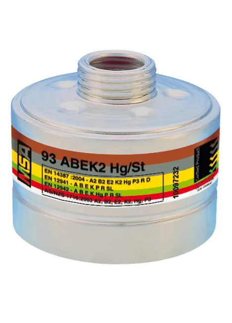 MSA 93 ABEK2 HG/ST Combined Filter - A2B2E2K2, Hg-P3 R D (EN 14387)