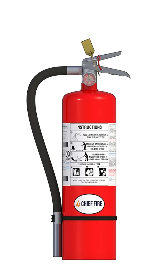 Chief Fire ABC Dry Powder UL-Listed Fire Extinguisher, 10 lbs. - DB-CF