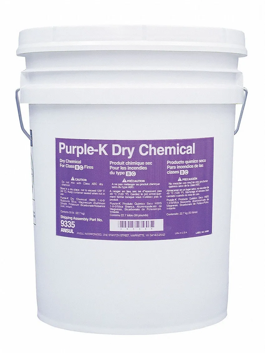 ANSUL Purple-K Dry Chemical Suppressing Agent, Potassium Bicarbonate,