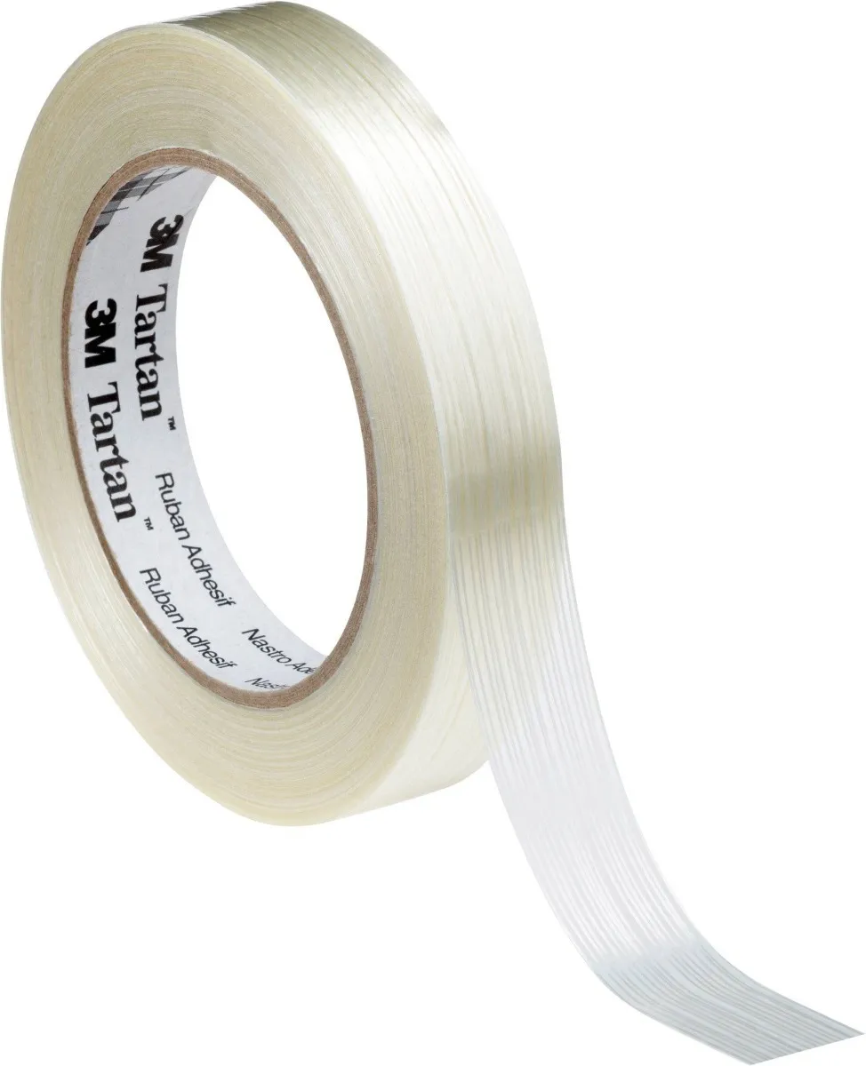 3M™ Tartan™ Filament Tape 8953, Transparent, 50 mm x 50 m, 0.1 mm - KT