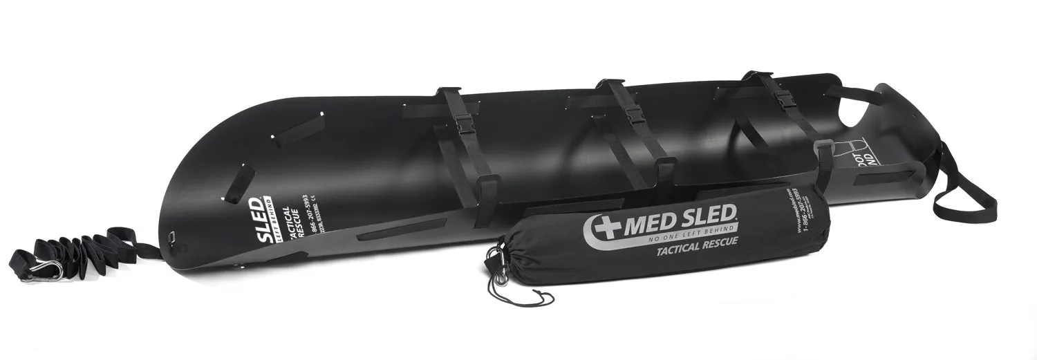 Med Sled® Tactical Rescue Sled, Black - MS30-B