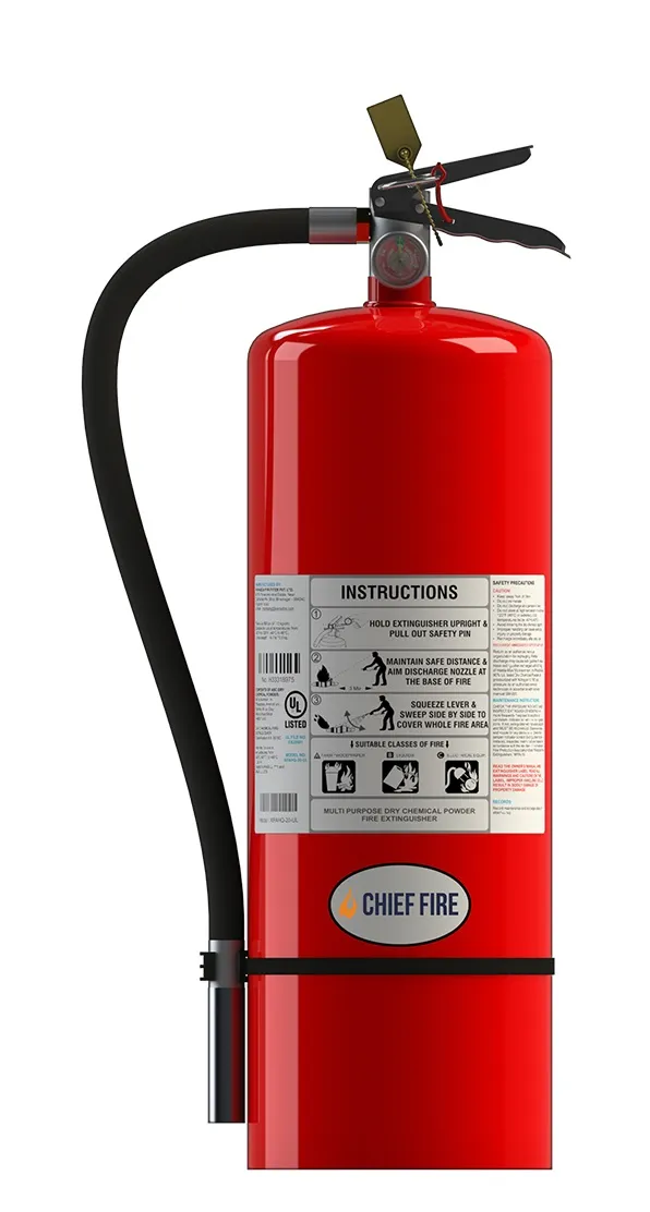 Chief Fire ABC Dry Powder UL-Listed Fire Extinguisher, 2.5 Lb. - DB-CF