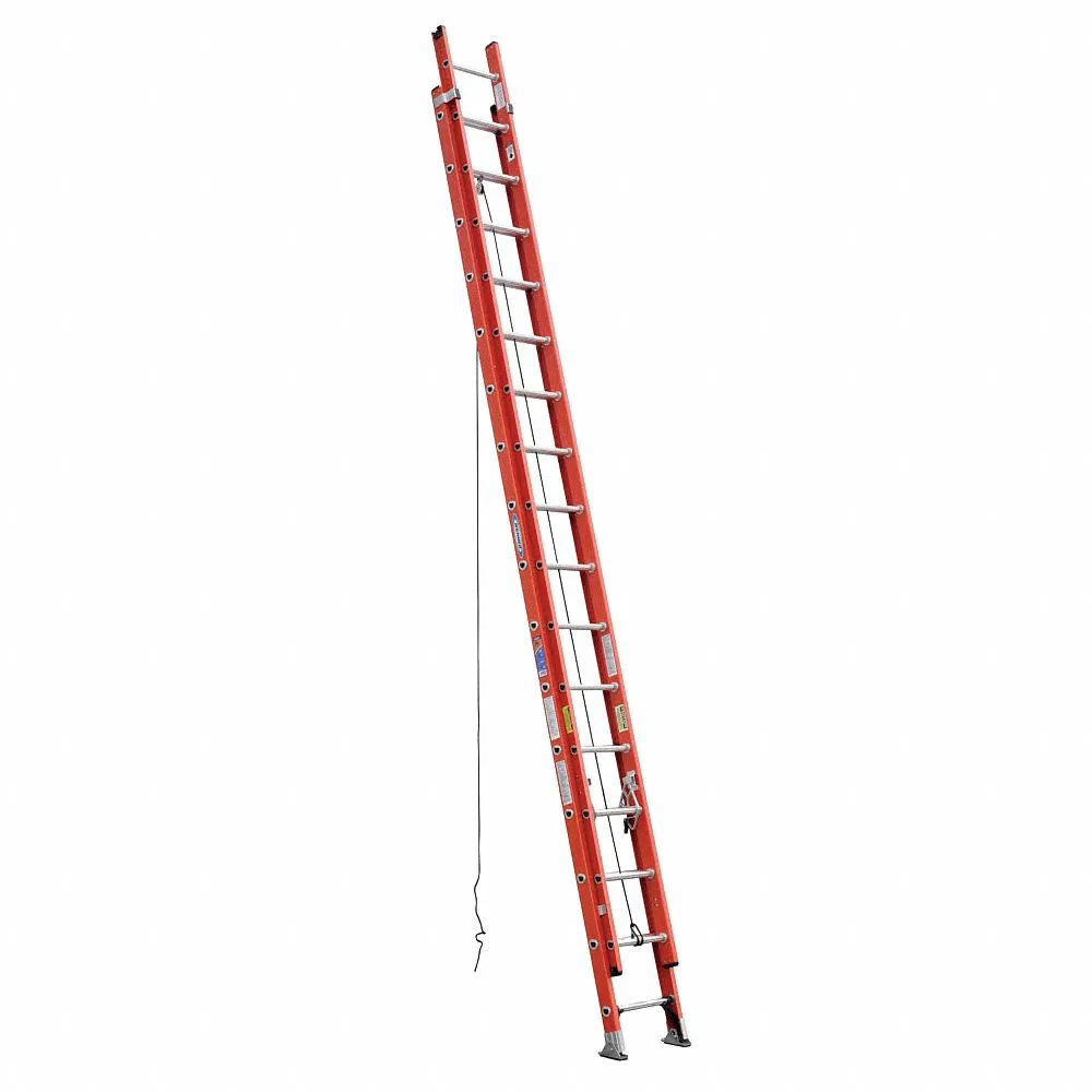 WERNER 32 FT Fiberglass Extension Ladder, 300 lb Load Capacity - D6232