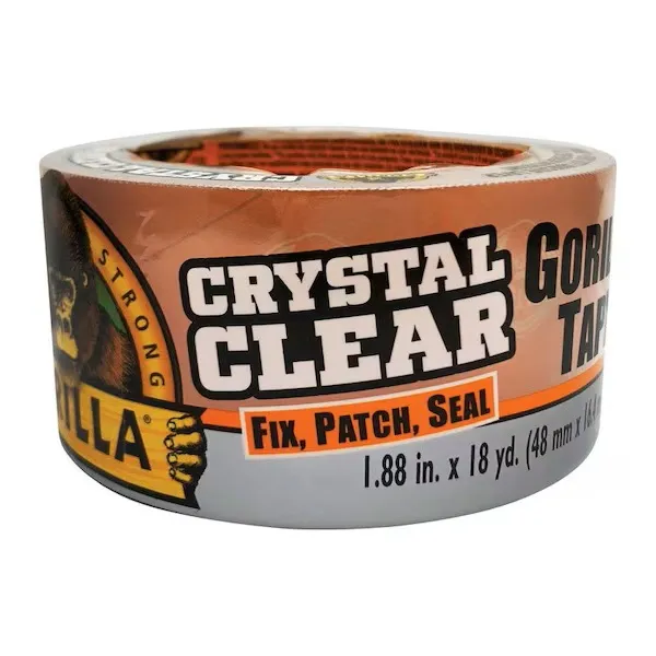 Crystal Clear Gorilla Tape – Transparent Heavy-Duty Waterproof Repair