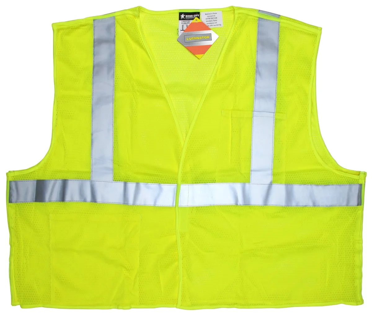 FRC Safety vest, Class 2 Mesh, 2 Pockets, Limited Flammability, Flame