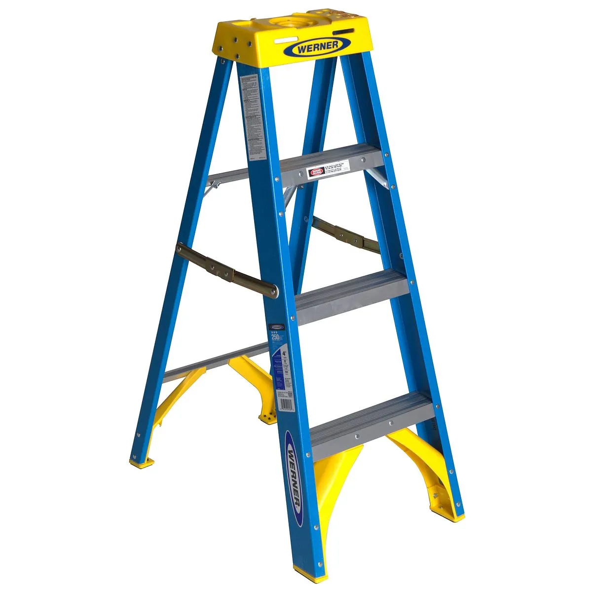 WERNER 4FT Type I Fiberglass Step Ladder 6004