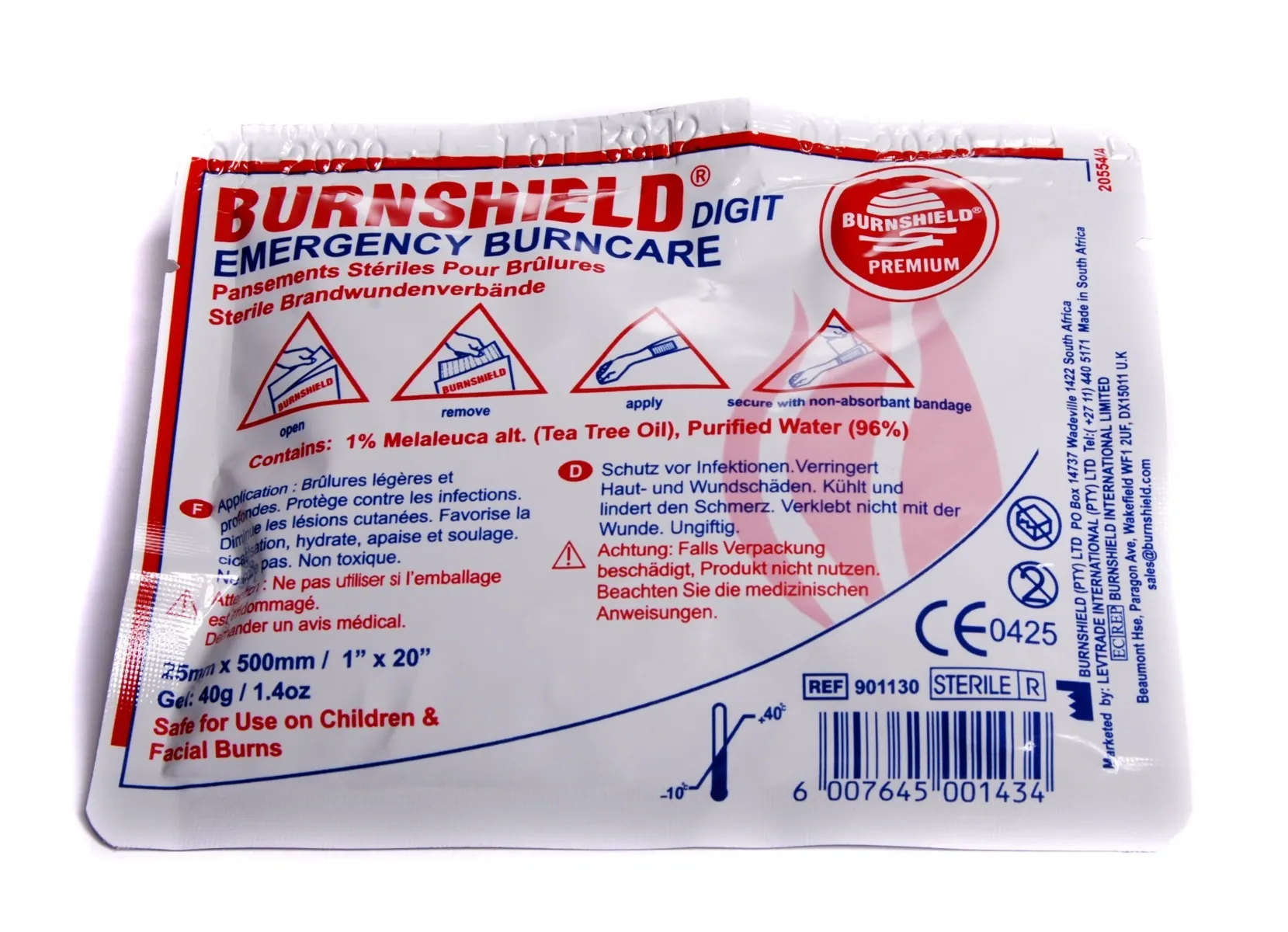 Burnshield 25 mm x 0.50 m ( 1" x 20" ) Digit Dressing