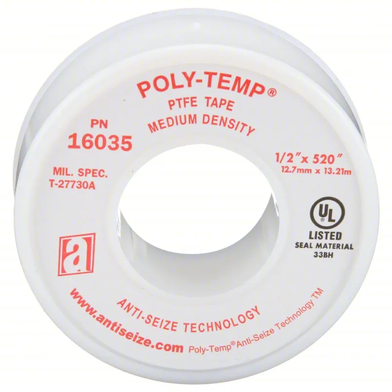 ANTI-SEIZE TECH Thread Sealant Tape POLY-TEMP® MD - 4X543