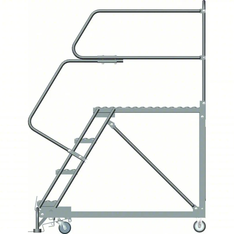 Ballymore Work Platform Ballymore 418 4 Step Rolling Ladder With