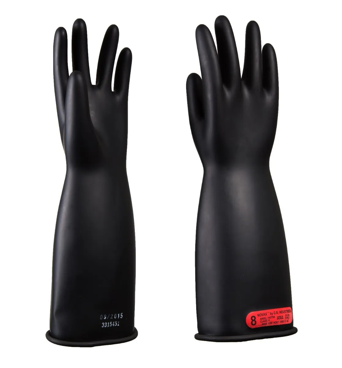 NOVAX Electrical Rubber Glove Black Class 0 Length 280 0BK 100 S