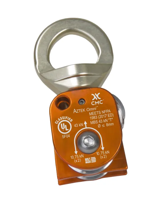 CMC Rescue 300321 AZTEK Omni Pulleys Orange