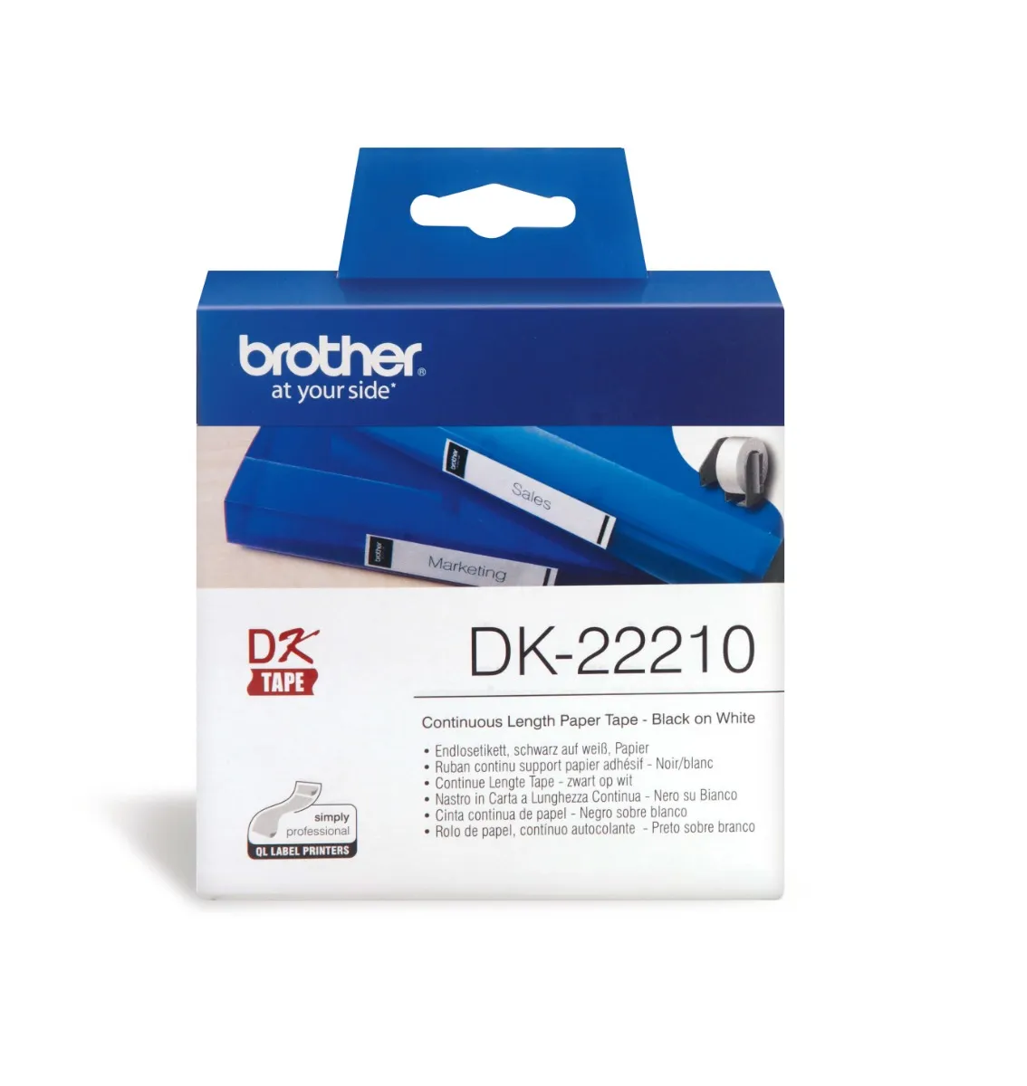Brother Genuine Continuous Length Paper Label - DK-22210