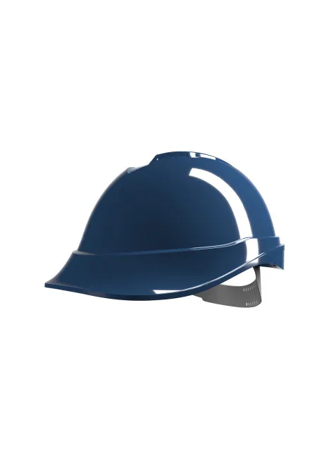 MSA V-Gard 200, Safety Helmet, non-vented, blue, Push-Key PVC
