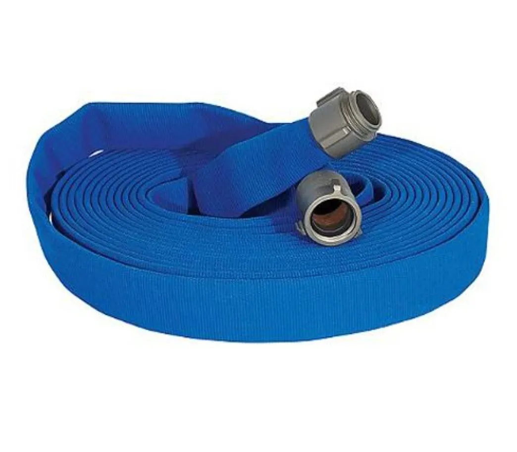 FIREQUIP Fire Hose, SDH, Rubber, Hydro Flow 1.75x50 NST, Blue - HF17BB