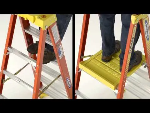 Werner 12 ft podium ladder store