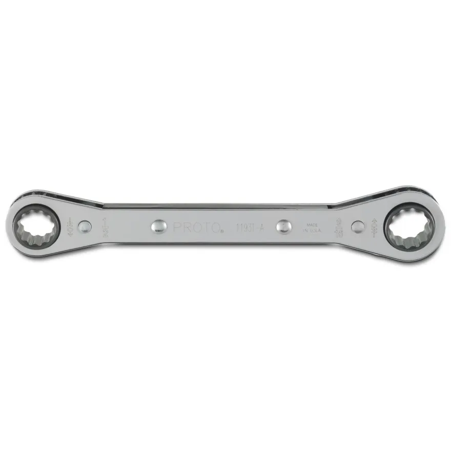 PROTO Double Box Ratcheting Wrench 1/2" x 9/16", 12 Point - J1193T-A