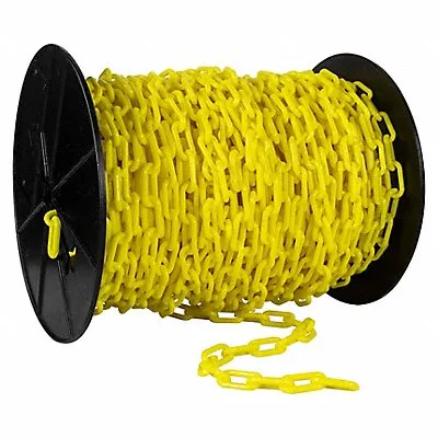 Red & White Plastic Safety Chain 8mm - 50m | F686-CHAIN