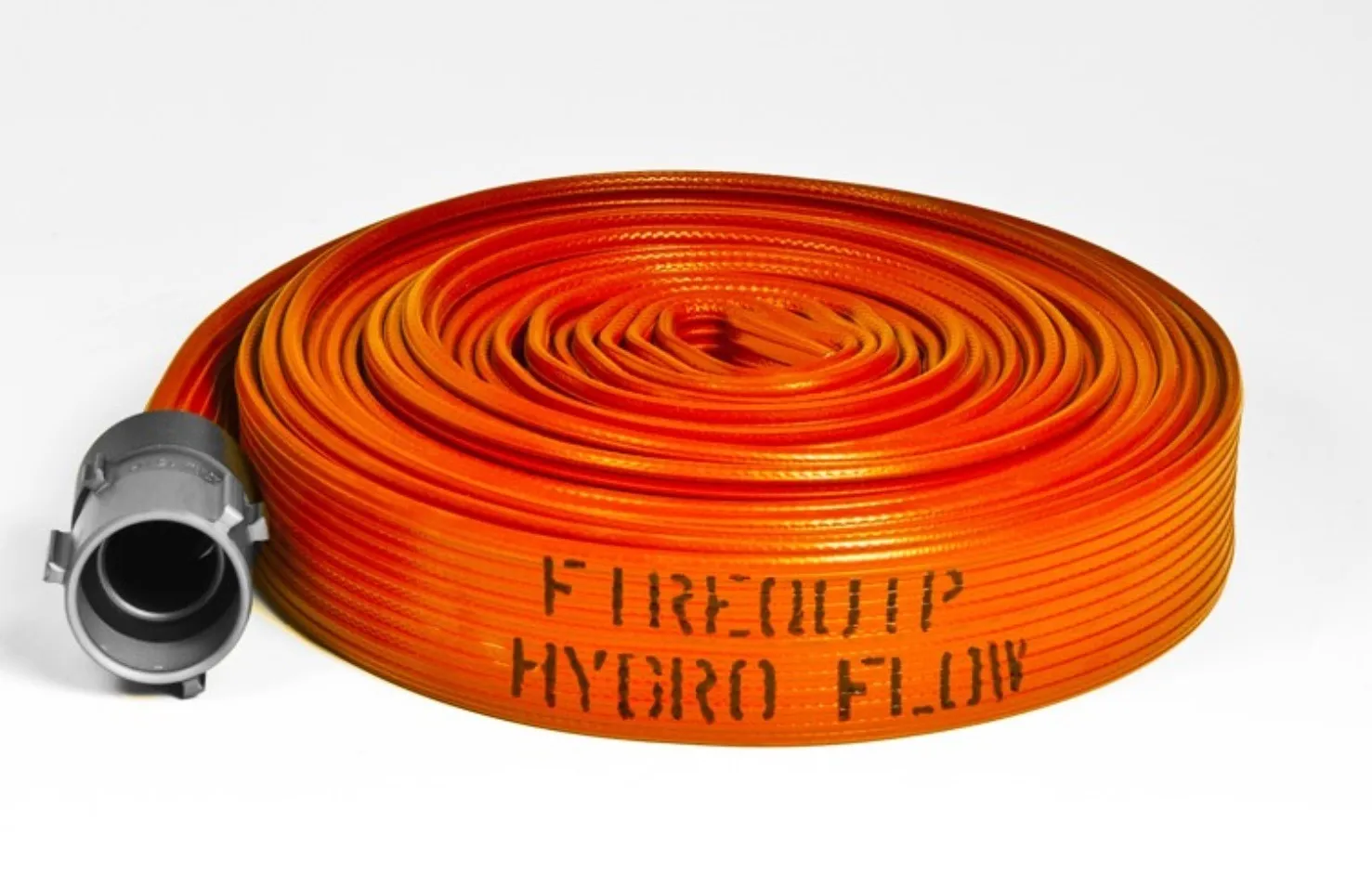 FIREQUIP Fire Hose, SDH, Rubber, Hydro Flow 2.5x50 NST, Orange - HF25O