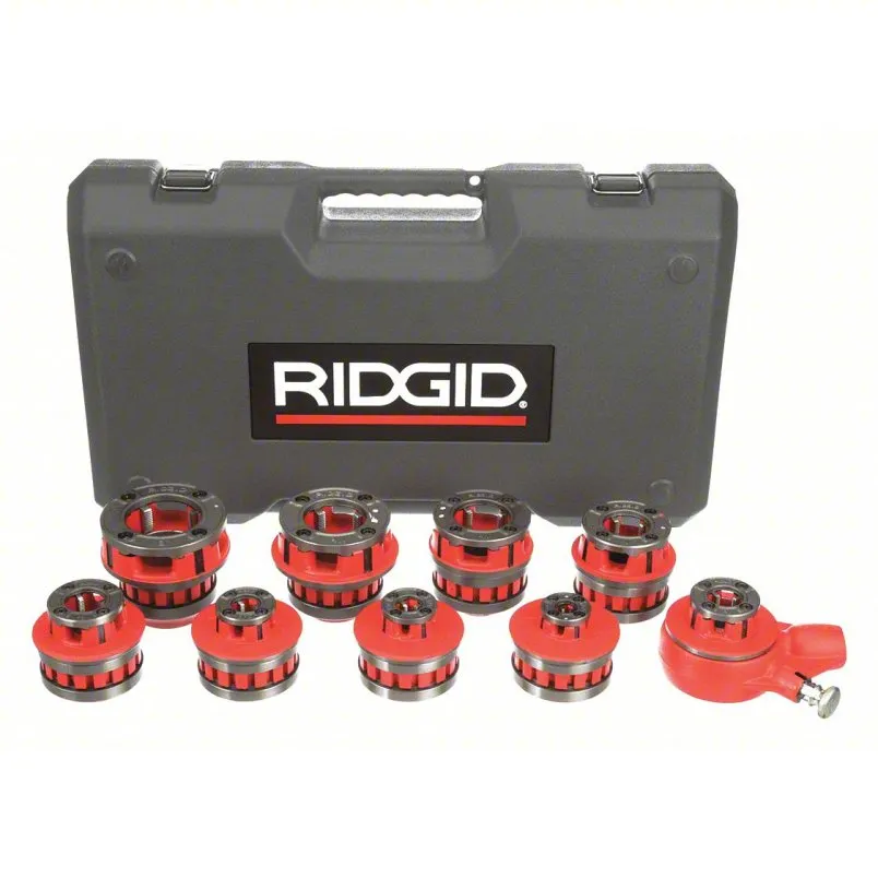 RIDGID 12-R Manual Pipe Threader, 9 Die Heads, 43FT24