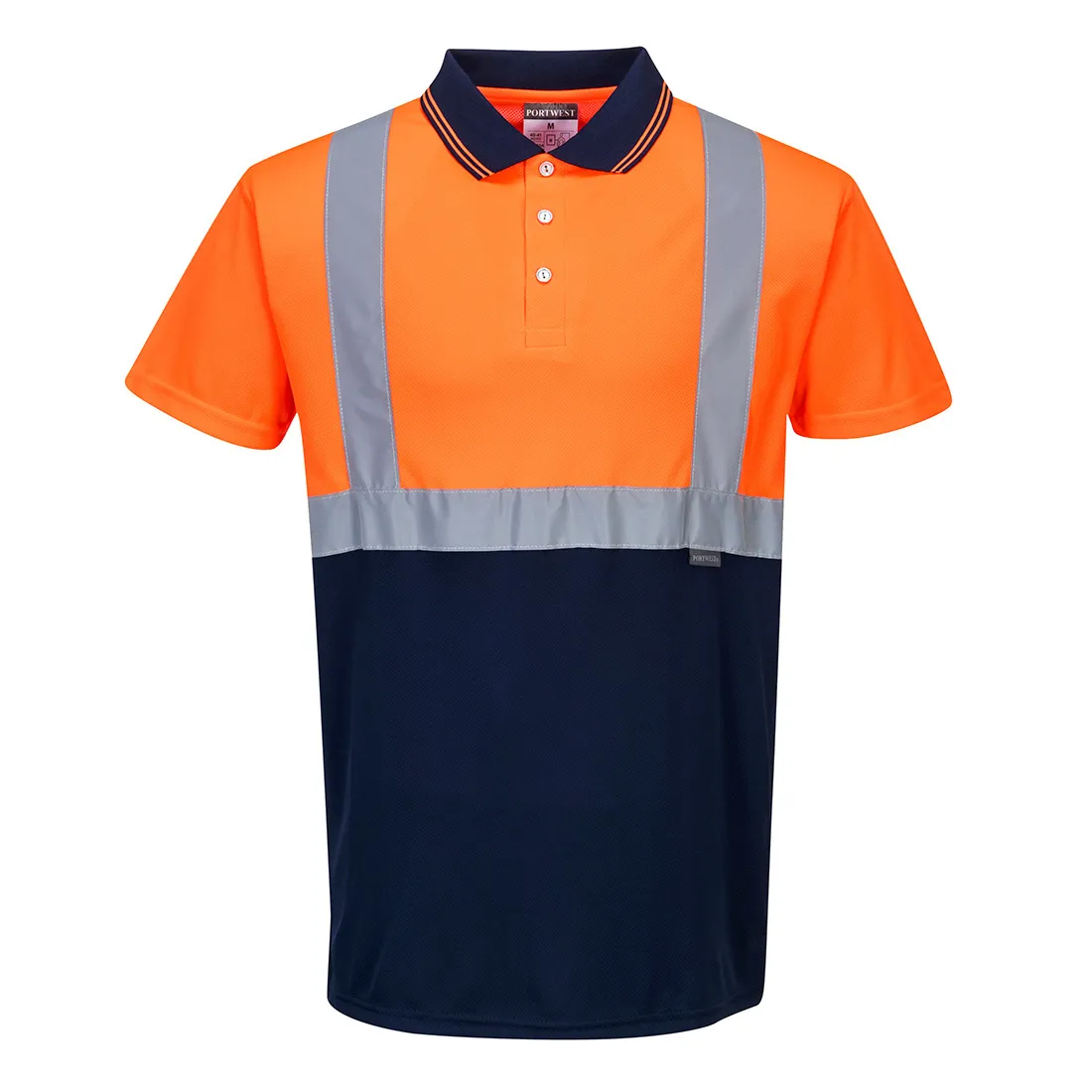 Portwest Hi-Vis Two-Tone Polo Shirt | Breathable & Durable Safety Work