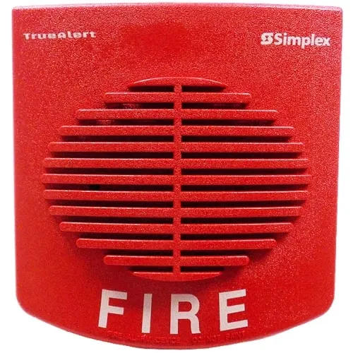Simplex 4902-9716 Fire Speaker – Red Wall Mount Unit