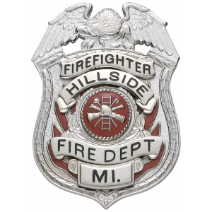 Smith & Warren Eagle-Top Badge Red Flame S511