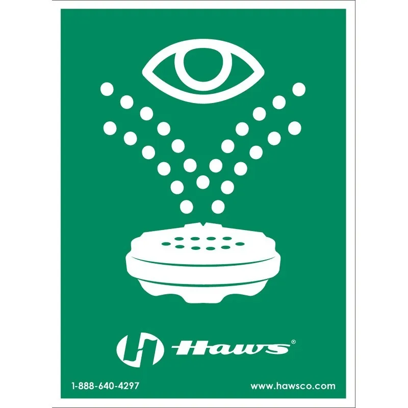 HAWS vertical, universal emergency eyewash sign, SP175