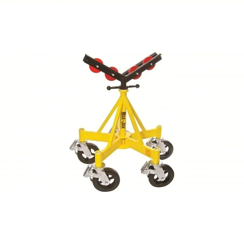 Sumner Roller Head Pipe Stand 19F640 - 2,500 lb Capacity, Rigid Leg