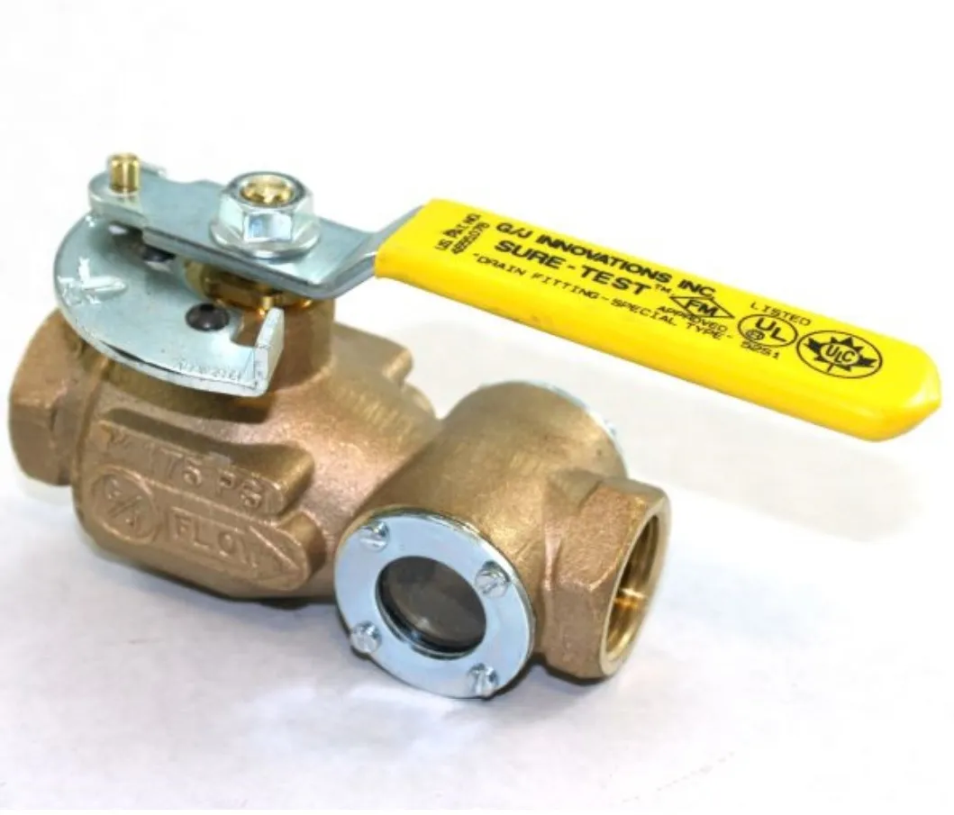 SURE-TEST Threaded Test and Drain Valve , 1"