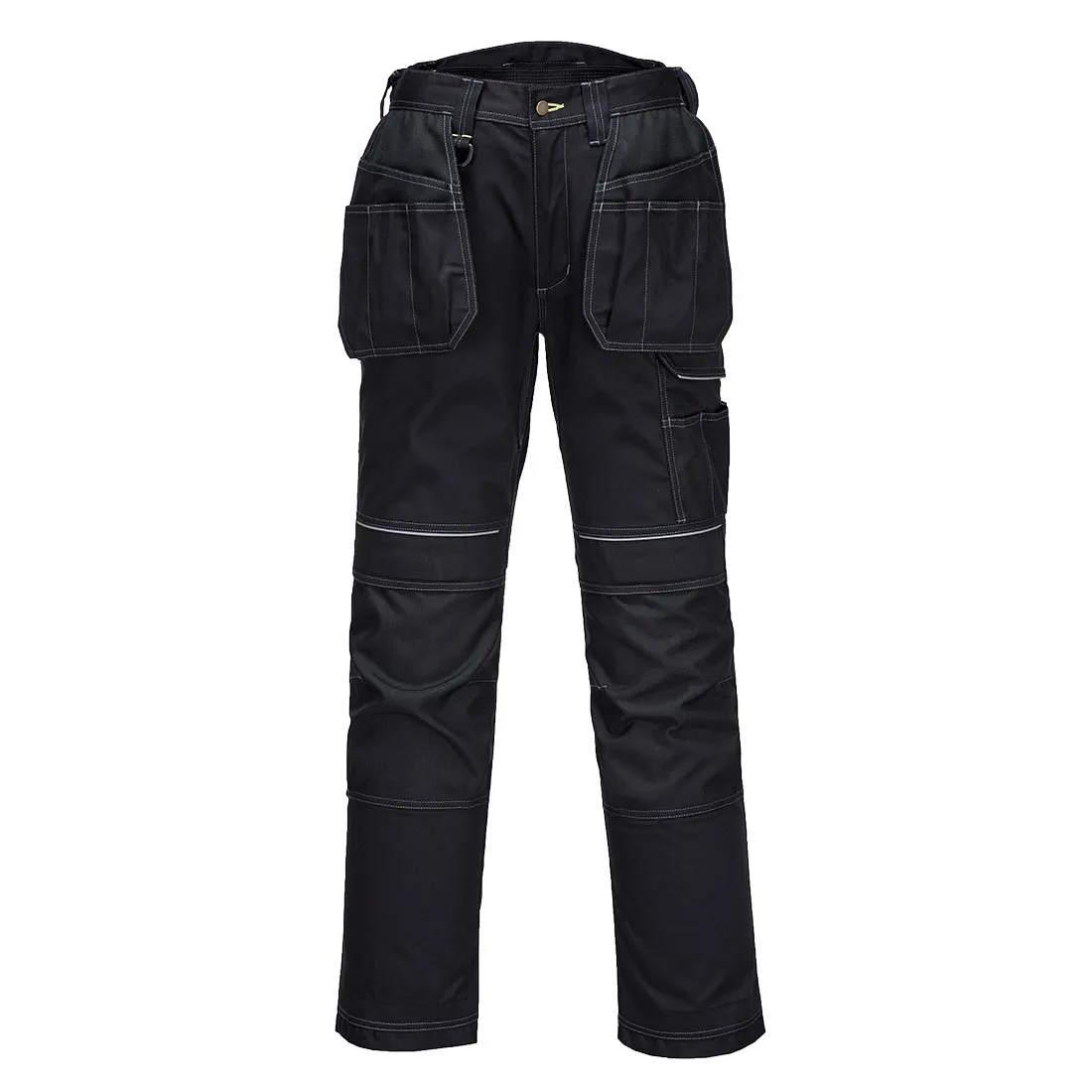 Portwest Rugged Work Trousers with Knee Pads | Durable Polycotton Safe