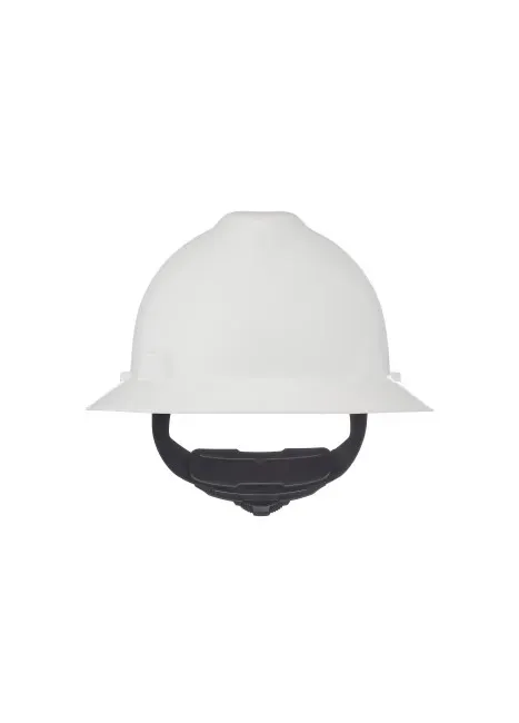 V-Gard Full-Brim Hat White w/Fas-Trac III Suspension 475369