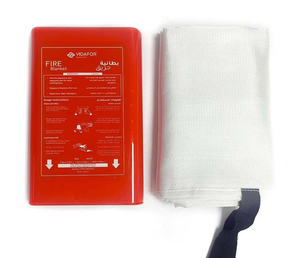 Vidafor Fiberglass Fire Blanket, Hard Box, 1.2M x 1.8M - VFBHB1218