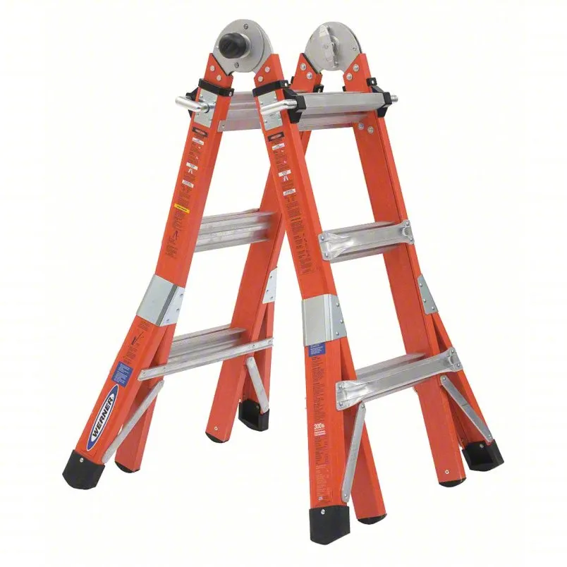 Werner FMT-13 Combination Ladder, 11 ft, 300 lb