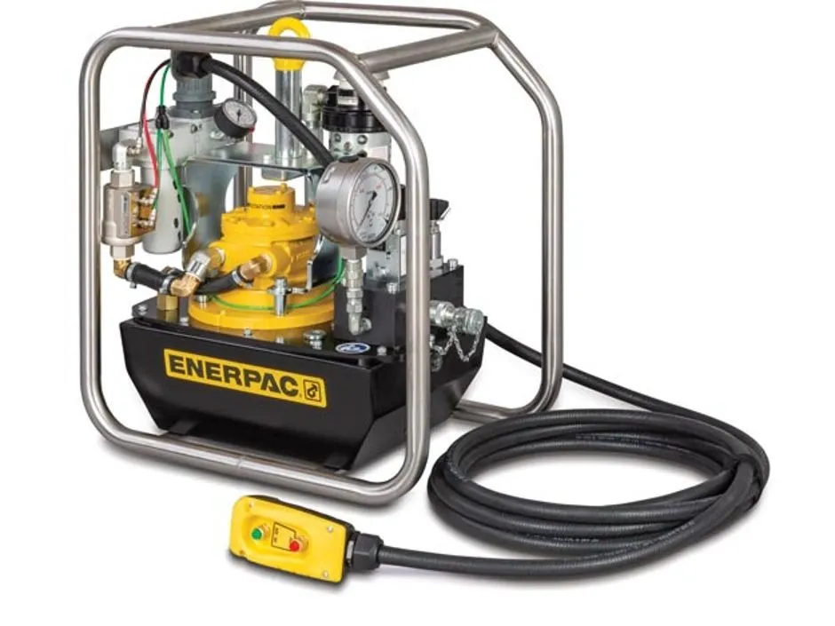 ENERPAC PowaPak™ Air Hydraulic Torque Wrench Pump, Two Speed, 1.8 gall