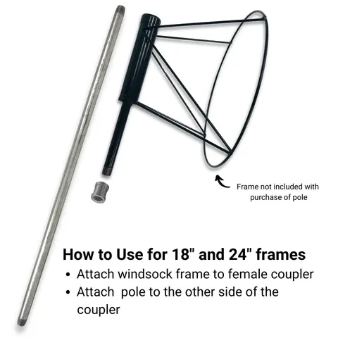 CW Single Hoop Frame - Stainless Steel for Windsocks